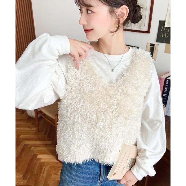 参考価格：3，500円発売時期：2025年08月コンディション：S（新品同様）タグ付きの未使用、または新品同様のアイテム付属品：タグ参考商品名：ブークレフェザーショートニットベスト参考品番：mt02416【商品に関する注意事項】・こちらの商...