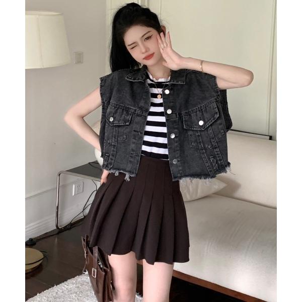 『タイムセール実施中』参考価格：4，899円発売時期：2023年03月コンディション：A（使用感なし）数回使用した程度で使用感が感じられないアイテム参考商品名：【MASHIRO】カットオフショート丈デニムベスト参考品番：38166【商品に関...