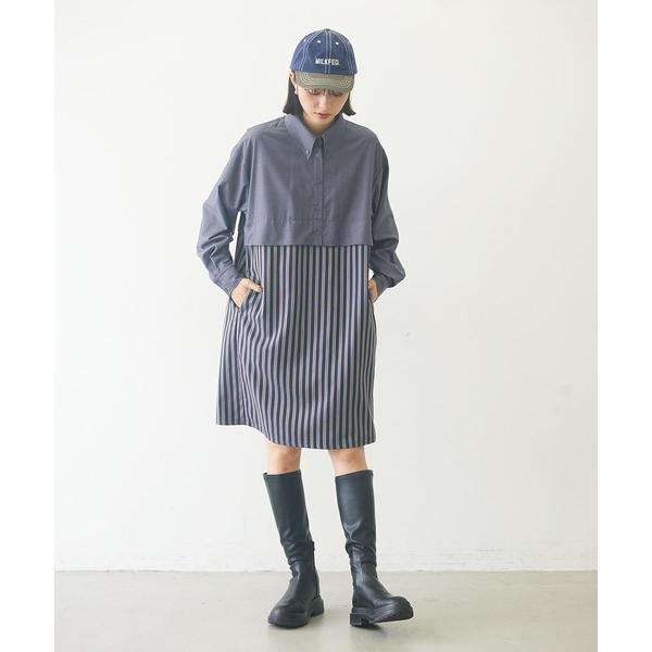 『セール実施中』参考価格：15，400円発売時期：2024年08月コンディション：A（使用感なし）数回使用した程度で使用感が感じられないアイテム参考商品名：COLOR BLOCK SHIRT DRESS参考品番：103244041005【商...