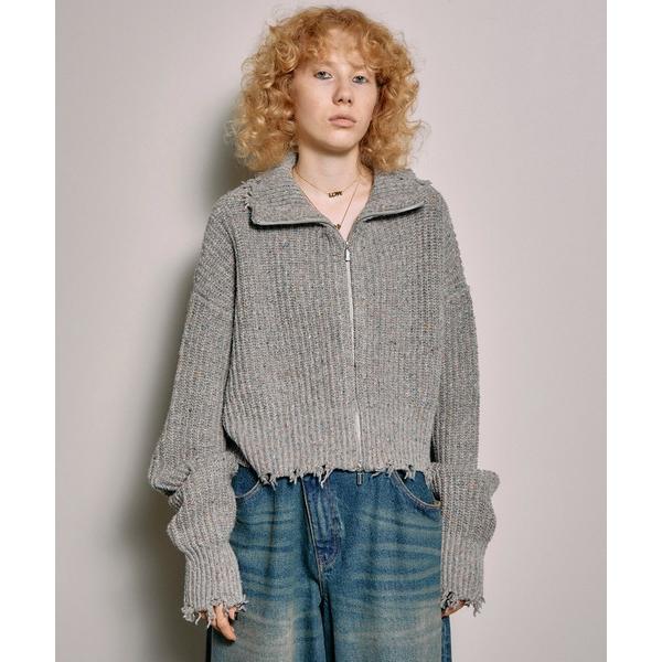 参考価格：17，930円発売時期：2023年10月コンディション：A（使用感なし）数回使用した程度で使用感が感じられないアイテム参考商品名：2way Front Zip Knit Wear/2WAYフロントジップニット【MAISON SPE...