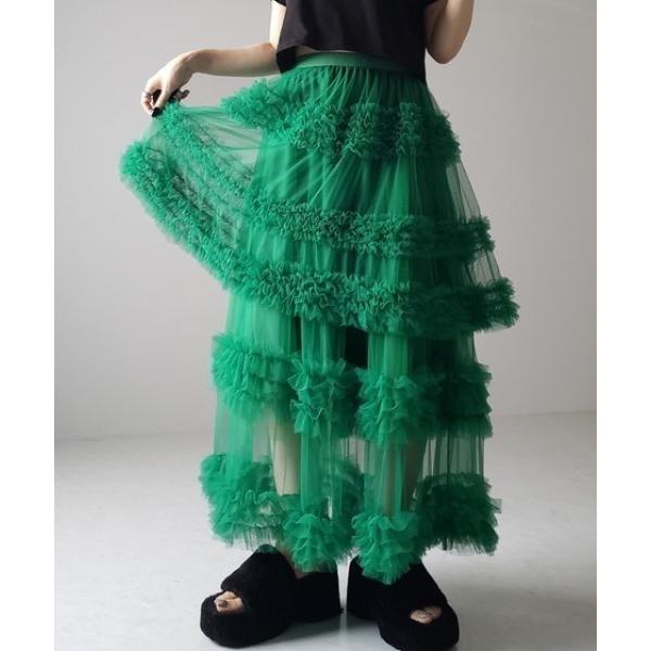 『セール実施中』参考価格：6，820円発売時期：2024年03月コンディション：A（使用感なし）数回使用した程度で使用感が感じられないアイテム参考商品名：フリル×シースルーティアードスカート参考品番：147-185821【商品に関する注意事...