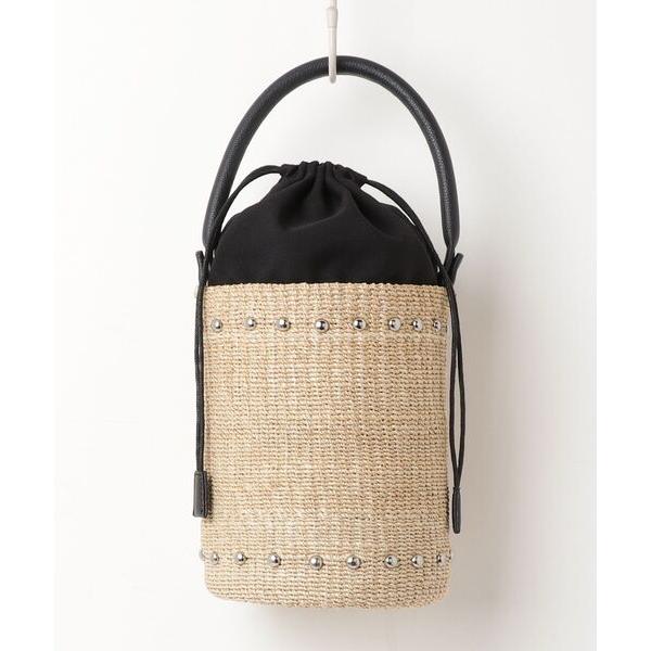 『セール実施中』参考価格：19，800円発売時期：2021年03月コンディション：A（使用感なし）数回使用した程度で使用感が感じられないアイテム参考商品名：UWFM ABACA スタッズ バケット バッグ †◆参考品番：1732699893...