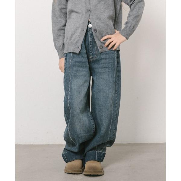 ZOZO問い合わせ番号:103584146ショップ:moredays store，モアデイズ・ストアブランド:URBAN CHERRY，アーバンチェリー商品名:折り返しデザインストレートデニムカテゴリ:パンツ>デニムパンツブランド品番...