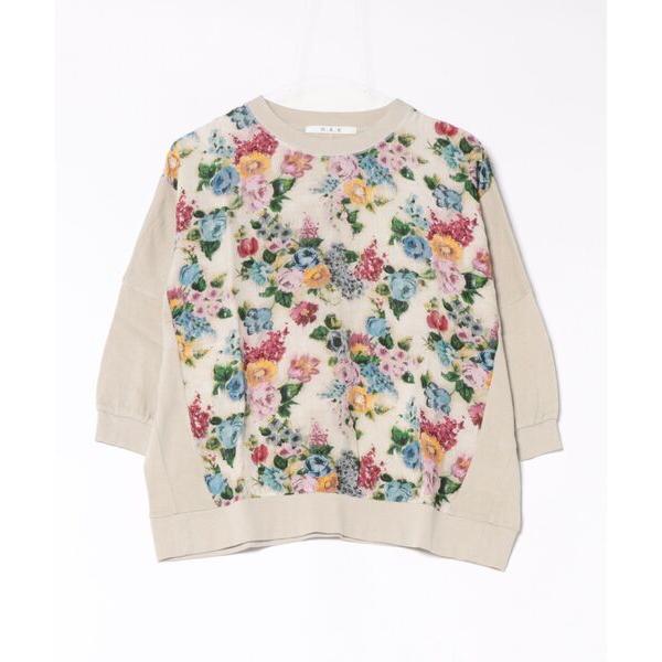 ZOZO問い合わせ番号:103584229ショップ:HAKKA，ハッカブランド:H.A.K，ハク商品名:キュプラモダールカルゼTRACE　FLORALプリント＋30／40ソフト天竺ドルマンカットソーカテゴリ:トップス>Tシャツ/カット...