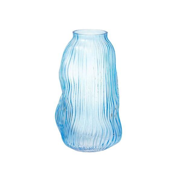 ZOZO問い合わせ番号:103584394ショップ:Francfranc，フランフランブランド:Francfranc，フランフラン商品名:ウェーブ フラワーベース L ブルー 花瓶カテゴリ:インテリア>フラワーベースブランド品番:11...