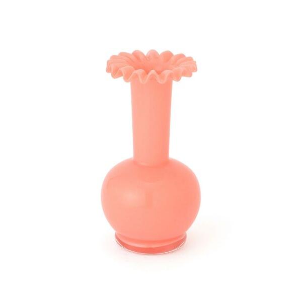 ZOZO問い合わせ番号:103584463ショップ:Francfranc，フランフランブランド:Francfranc，フランフラン商品名:フリル フラワーベース L オレンジ 花瓶カテゴリ:インテリア>フラワーベースブランド品番:11...