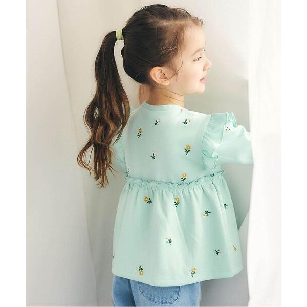 『タイムセール実施中』ZOZO問い合わせ番号:103584783ショップ:F.O.Online Store，エフオーオンラインストアブランド:apres les cours，アプレレクール商品名:総柄刺繍ペプラムフリルトップス_ジュニア対応...