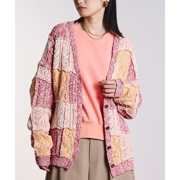 『タイムセール実施中』ZOZO問い合わせ番号:103585571ショップ:ROSE BUD，ローズバッドブランド:ROSE BUD，ローズバッド商品名:(CREOLME)PATCHWORK KNIT CARDIGANカテゴリ:トップス&gt...