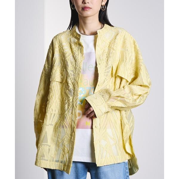 『タイムセール実施中』ZOZO問い合わせ番号:103585576ショップ:ROSE BUD，ローズバッドブランド:ROSE BUD，ローズバッド商品名:(GENE HEAVENS)SHEER DOBBY SHIRTカテゴリ:トップス>...