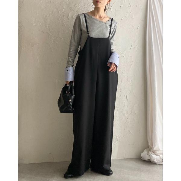『タイムセール実施中』ZOZO問い合わせ番号:103586093ショップ:wears，ウェアーズブランド:She's Closet，シーズクローゼット商品名:ハイウエストサスペンダー ワイド キャミサロペットパンツカテゴリ:オールインワン・...
