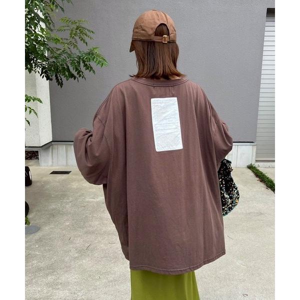 ZOZO問い合わせ番号:103586479ショップ:merrylatte，メリーラテブランド:merrylatte，メリーラテ商品名:バックワッペンロゴオーバーカットソー【Primaras】カテゴリ:トップス>Tシャツ/カットソーブラ...