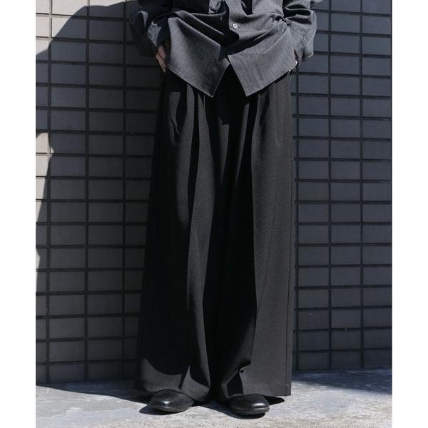 ZOZO問い合わせ番号:103586528ショップ:remer，リメールブランド:remer，リメール商品名:【肌離れの良い麻調素材】シンセティックリネンドレープワイドパンツ / Synthetic Linen Drape Wide PTカ...