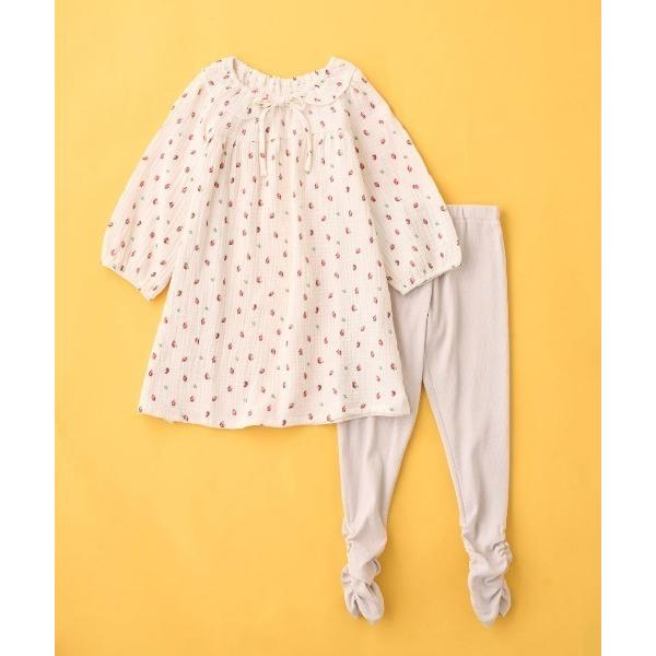 ZOZO問い合わせ番号:103586954ショップ:tutuanna，チュチュアンナブランド:tutuanna，チュチュアンナ商品名:[キッズ]綿100% フルーツ柄ガーゼパジャマカテゴリ:ルームウェア>ルームウェア/パジャマブランド...