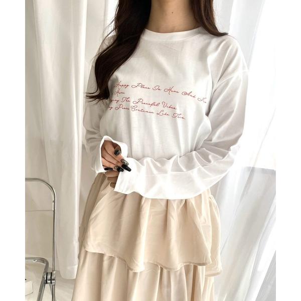 『タイムセール実施中』ZOZO問い合わせ番号:103587055ショップ:merrylatte，メリーラテブランド:etta，エタ商品名:英字ロゴデザインロンT／長袖Tシャツカテゴリ:トップス>Tシャツ/カットソーブランド品番:e-2...