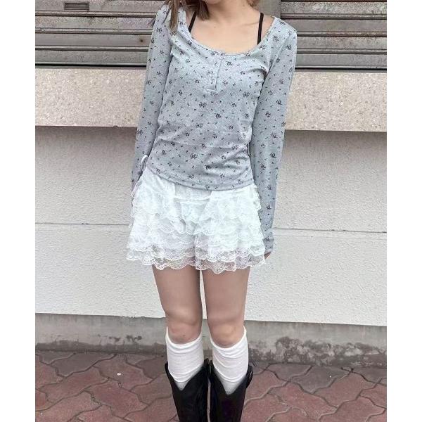 『タイムセール実施中』ZOZO問い合わせ番号:103587365ショップ:Port，ポートブランド:Jelly moo，ジェリームー商品名:【 Jelly moo / ジェリームー 】 レースティアード レイヤーショートパンツ / インナー...