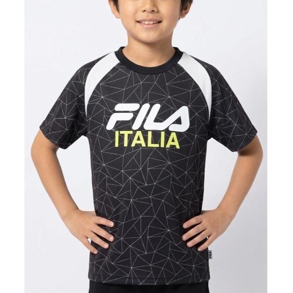 ZOZO問い合わせ番号:103587421ショップ:A BAG OF CHIPS，ア バッグ オブ チップスブランド:FILA，フィラ商品名:FILA/フィラ　吸汗速乾　幾何学模様半袖Ｔシャツカテゴリ:トップス>Tシャツ/カットソーブ...