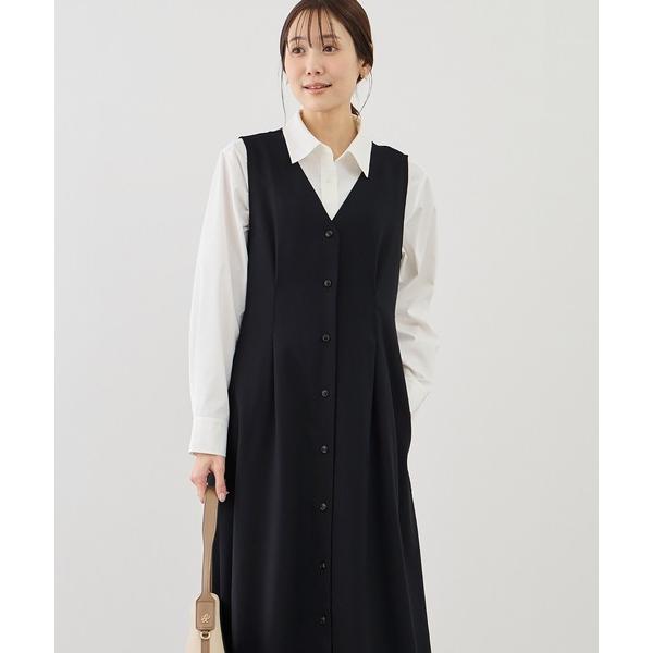 ZOZO問い合わせ番号:103588374ショップ:ROPE' PICNIC，ロぺピクニックブランド:ROPE' PICNIC，ロペピクニック商品名:ウエストタックジャンパースカートカテゴリ:ワンピース/ドレス>ジャンパースカートブラ...