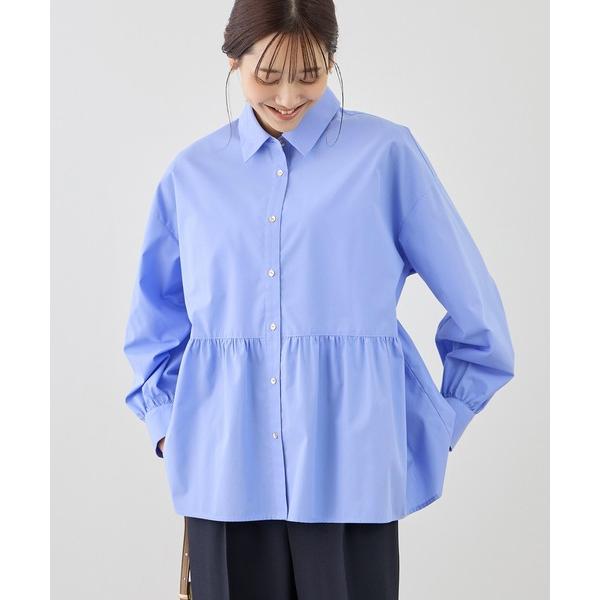 ZOZO問い合わせ番号:103588377ショップ:ROPE' PICNIC，ロぺピクニックブランド:ROPE' PICNIC，ロペピクニック商品名:ペプラムシャツブラウス/UVカット・防シワカテゴリ:トップス>シャツ/ブラウスブラン...