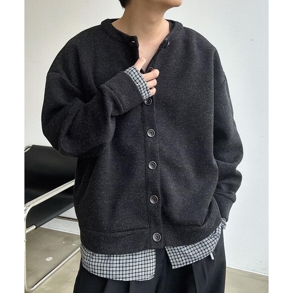 ZOZO問い合わせ番号:103588817ショップ:Avenue，アヴェニューブランド:UNDERSTATEMENTs，アンダーステイトメント商品名:【ユニセックス】チェックレイヤードカーディガン/ノーカラーカテゴリ:トップス>カーデ...