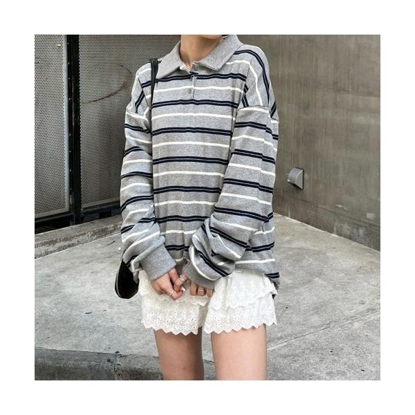 『タイムセール実施中』ZOZO問い合わせ番号:103589261ショップ:ENAF，エナフブランド:Flugge，フラッジー商品名:オーバーサイズボーダーTカテゴリ:トップス>Tシャツ/カットソーブランド品番:FL-0643素材:コッ...