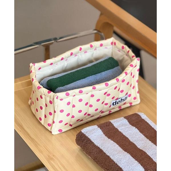 『タイムセール実施中』ZOZO問い合わせ番号:103589391ショップ:aimoha，アイモハブランド:aimoha，アイモハ商品名:ドット柄キルティング収納ボックスカテゴリ:インテリア>収納グッズブランド品番:mosfm917a素...