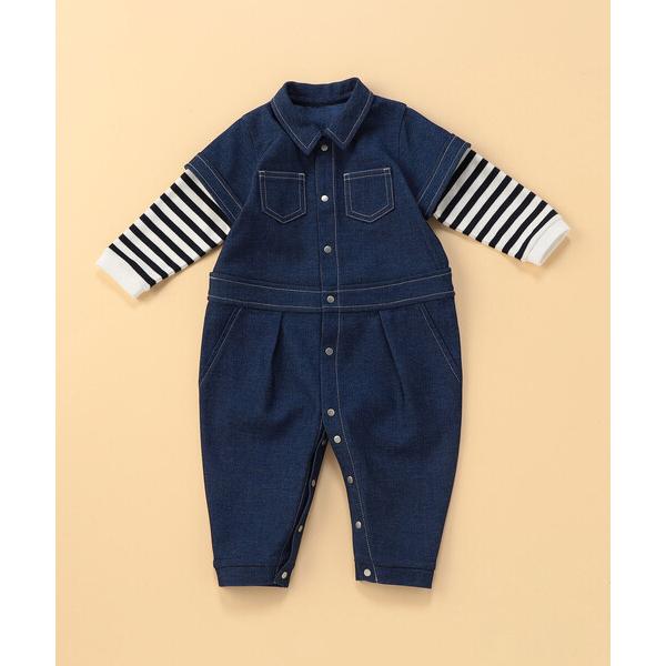 『タイムセール実施中』※このアイテムは返品・交換対象外商品です。ZOZO問い合わせ番号:103592935ショップ:COMME CA ISM，コムサイズムブランド:COMME CA ISM，コムサイズム商品名:デニムライクストレッチ つなぎ...