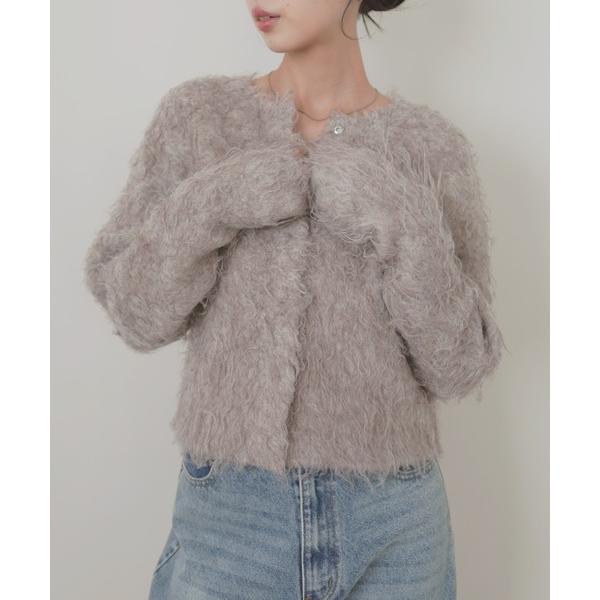 『タイムセール実施中』参考価格：6，930円発売時期：2025年09月コンディション：A（使用感なし）数回使用した程度で使用感が感じられないアイテム参考商品名：ミックスシャギーニットカーディガン参考品番：246-601A1352LI/246...