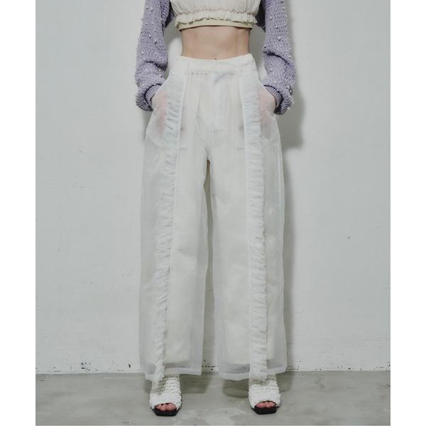 『タイムセール実施中』参考価格：16，500円発売時期：2024年01月コンディション：A（使用感なし）数回使用した程度で使用感が感じられないアイテム付属品：インナー参考商品名：オーガンジーフリルパンツ参考品番：JU80801356【商品に...