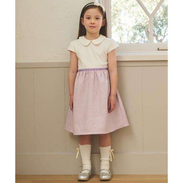 ZOZO問い合わせ番号:103624967ショップ:petit main，プティマインブランド:petit main，プティマイン商品名:【セミフォーマル】ジャガード切り替えワンピースカテゴリ:ワンピース/ドレス>ワンピースブランド品...