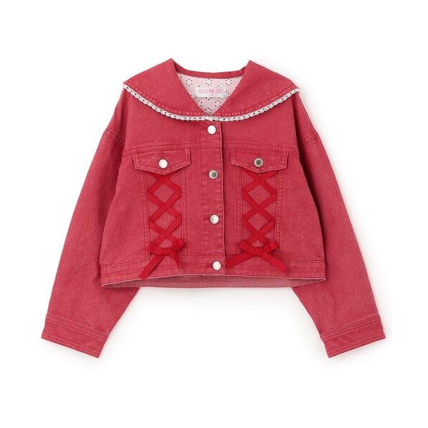 ZOZO問い合わせ番号:103624979ショップ:NARUMIYA ONLINE，ナルミヤ オンラインブランド:mezzo piano，メゾピアノ商品名:セーラーカラー　Gジャンカテゴリ:ジャケット/アウター>デニムジャケットブラン...