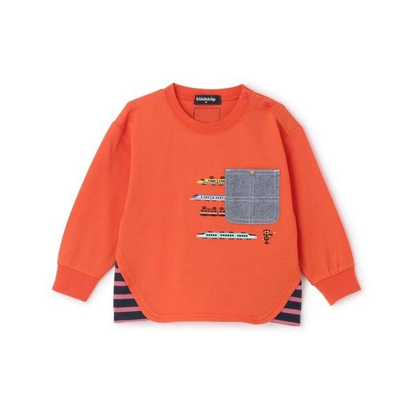 ZOZO問い合わせ番号:103624983ショップ:NARUMIYA ONLINE，ナルミヤ オンラインブランド:kladskap，クレードスコープ商品名:ポケットから電車長袖Tシャツカテゴリ:トップス>Tシャツ/カットソーブランド品...