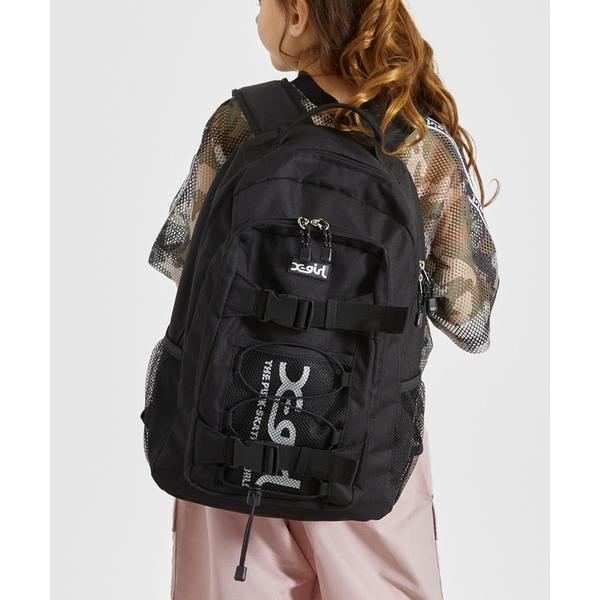 ZOZO問い合わせ番号:103625004ショップ:X-girl Stages，エックスガール ステージスブランド:X-girl Stages，エックスガールステージス商品名:ロゴ メッシュバックパックカテゴリ:バッグ>バックパック/...