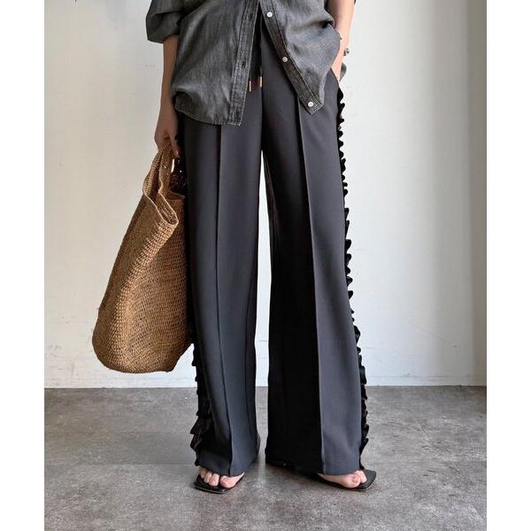 ZOZO問い合わせ番号:103625059ショップ:DouDou，ドゥドゥブランド:DouDou，ドゥドゥ商品名:【WEB限定】カットジョーゼットサイドフリルラインパンツカテゴリ:パンツ>その他パンツブランド品番:DDZ1061102...