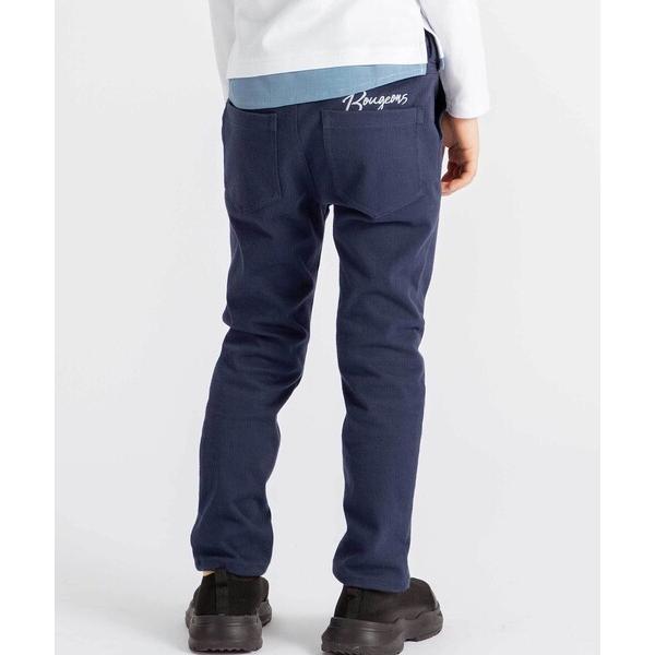 ZOZO問い合わせ番号:103625179ショップ:BEBE ONLINE STORE，ベベ オンラインストアブランド:BeBe，ベベ商品名:ストレッチツイルロゴ刺しゅうストレートロングパンツカテゴリ:パンツ>その他パンツブランド品番...