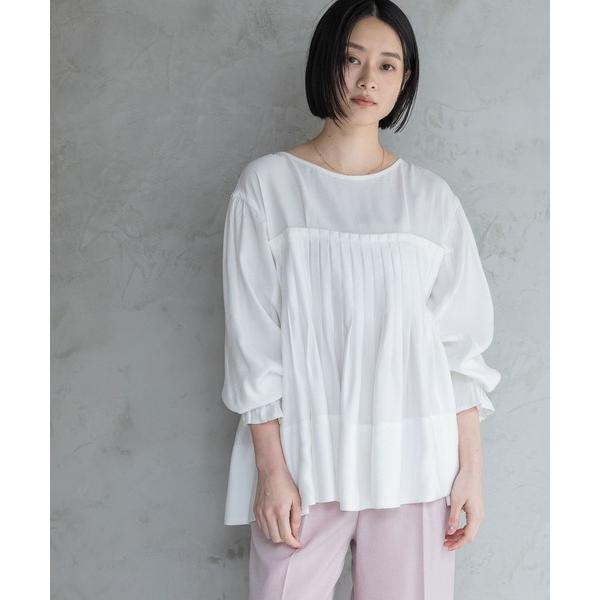 ZOZO問い合わせ番号:103625935ショップ:A part by，アパートバイブランド:A part by，アパートバイ商品名:メニータックブラウスカテゴリ:トップス>シャツ/ブラウスブランド品番:638397素材:レーヨン87...