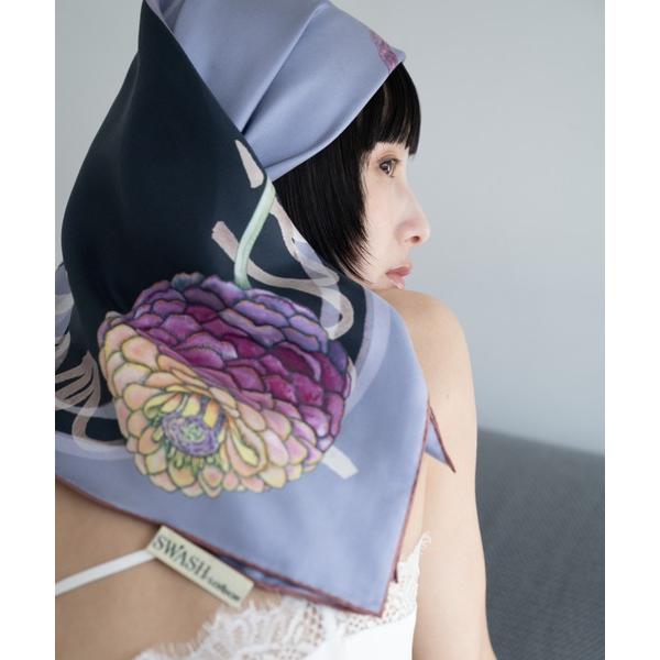 ZOZO問い合わせ番号:103626019ショップ:MOONBAT，ムーンバットブランド:SWASH LONDON，スウォッシュロンドン，MOONBAT，ムーンバット商品名:26SS スカーフ SWASH LONDON シルクツイル 88*...