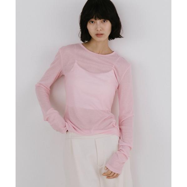 ZOZO問い合わせ番号:103626071ショップ:YARD PLUS/AUNT MARIE'S，ヤードプリュス/アントマリーズブランド:duei，デュイ商品名:シアーロングスリーブトップスカテゴリ:トップス>Tシャツ/カットソーブラ...