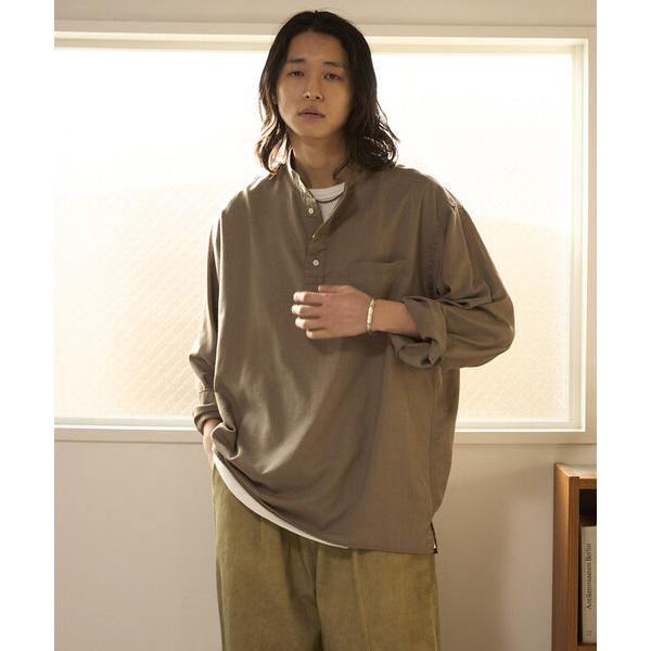 ZOZO問い合わせ番号:103626115ショップ:FREAK'S STORE，フリークスストアブランド:FREAK'S STORE，フリークスストア商品名:限定展開 Relax Fit リラックスフィット リネンミックス バンドカラー プ...