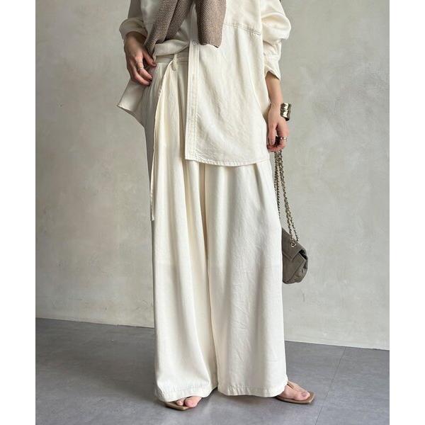 ZOZO問い合わせ番号:103626391ショップ:DouDou，ドゥドゥブランド:DouDou，ドゥドゥ商品名:【セットアップ可能】リヨセルタックパンツカテゴリ:パンツ>その他パンツブランド品番:DDZ1061102A0021素材:...