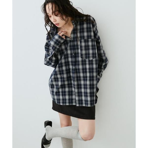 ZOZO問い合わせ番号:103626398ショップ:YARD PLUS/AUNT MARIE'S，ヤードプリュス/アントマリーズブランド:Aunt Marie's，アントマリーズ商品名:サッカーチェックオーバーシャツカテゴリ:トップス&gt...