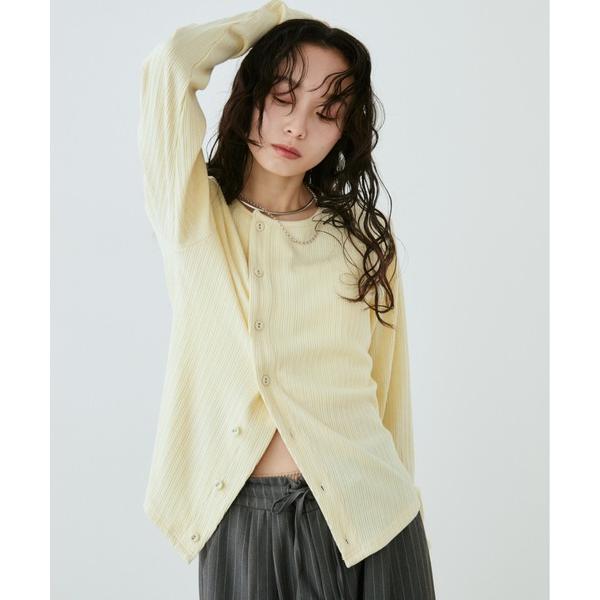 ZOZO問い合わせ番号:103626404ショップ:YARD PLUS/AUNT MARIE'S，ヤードプリュス/アントマリーズブランド:Aunt Marie's，アントマリーズ商品名:アシンメトリーリブカーディガンカテゴリ:トップス&gt...