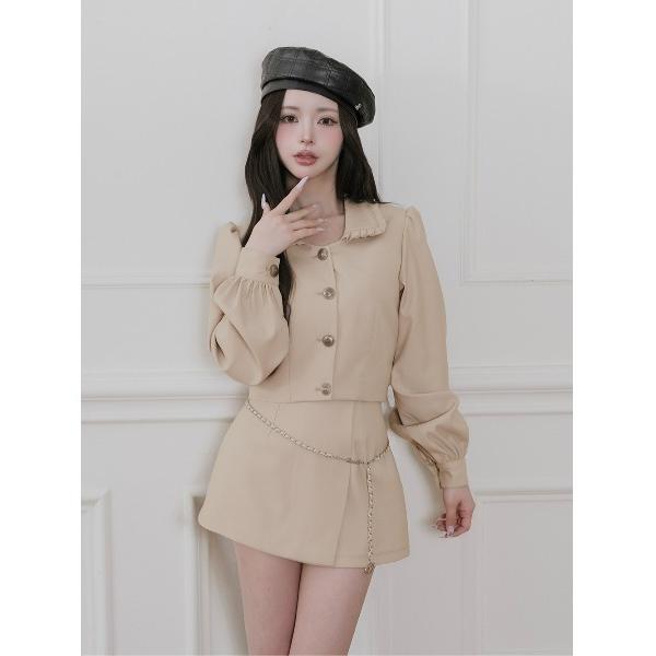 ZOZO問い合わせ番号:103626491ショップ:Darich，ダーリッチブランド:Darich，ダーリッチ商品名:チェーンベルトセットアップカテゴリ:ジャケット/アウター>セットアップブランド品番:112614023素材:ジャケッ...