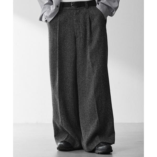 ZOZO問い合わせ番号:103626911ショップ:EMMA CLOTHES，エマ クローズブランド:RUUBON，ルーボン商品名:【RUUBON】nep tweed center press slacks/ネップツイード センタープレスス...