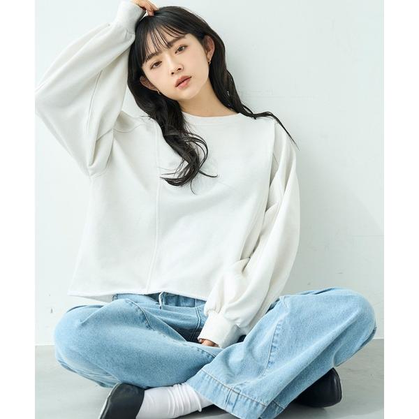 ZOZO問い合わせ番号:103627116ショップ:Auntie Rosa，アンティローザブランド:mil，ミル商品名:ラメスウェット カットオフプルオーバー【586126】カテゴリ:トップス>スウェットブランド品番:MXANR256...