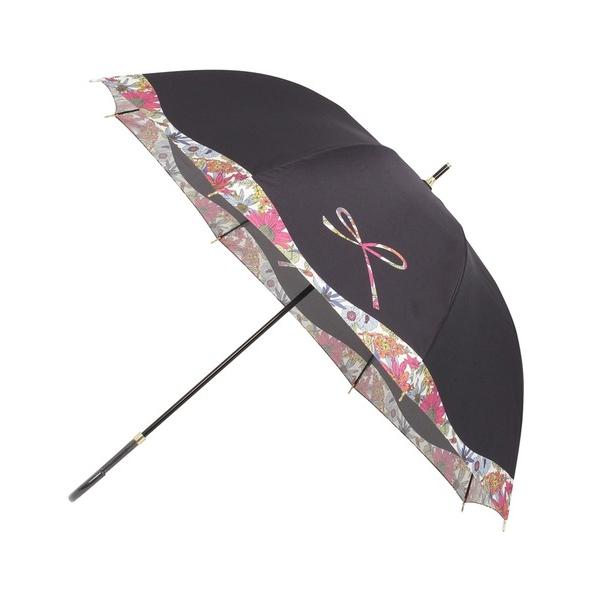 ZOZO問い合わせ番号:103627393ショップ:MOONBAT，ムーンバットブランド:LANVIN en Bleu，ランバンオンブルー，MOONBAT，ムーンバット商品名:長傘 耐風 大きめ フラワー デイジーリボンプリントカテゴリ:フ...