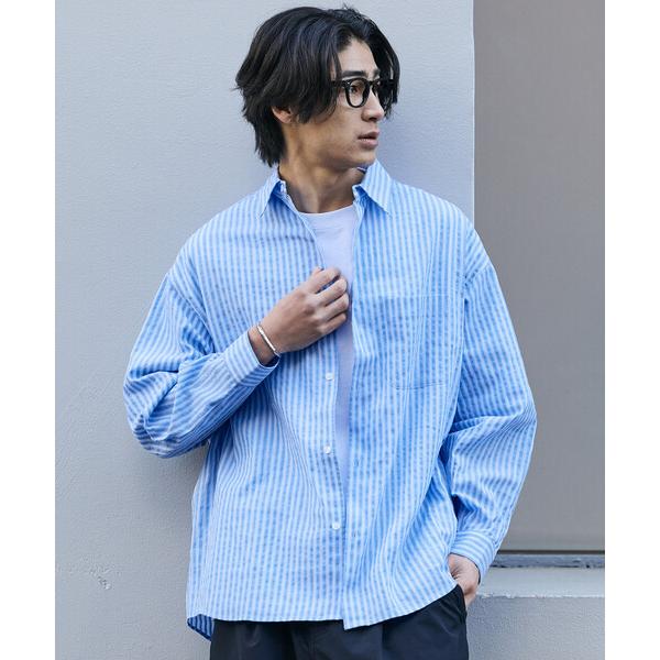 『タイムセール実施中』ZOZO問い合わせ番号:103627419ショップ:FREAK'S STORE，フリークスストアブランド:FREAK'S STORE，フリークスストア商品名:限定展開 リラックスフィット レギュラーカラー シアサッカー...