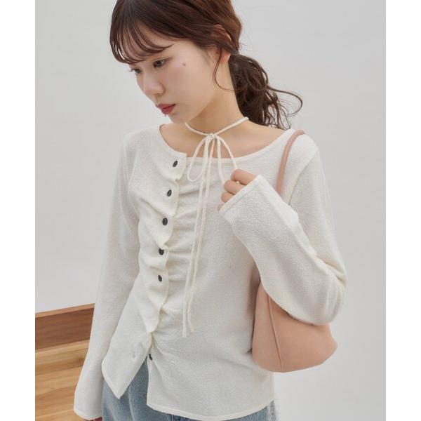 ZOZO問い合わせ番号:103627430ショップ:DISCOAT，ディスコートブランド:DISCOAT，ディスコート商品名:【umm.】チョーカー付きドレープデザインカーデカテゴリ:トップス>カーディガン/ボレロブランド品番:DCU...