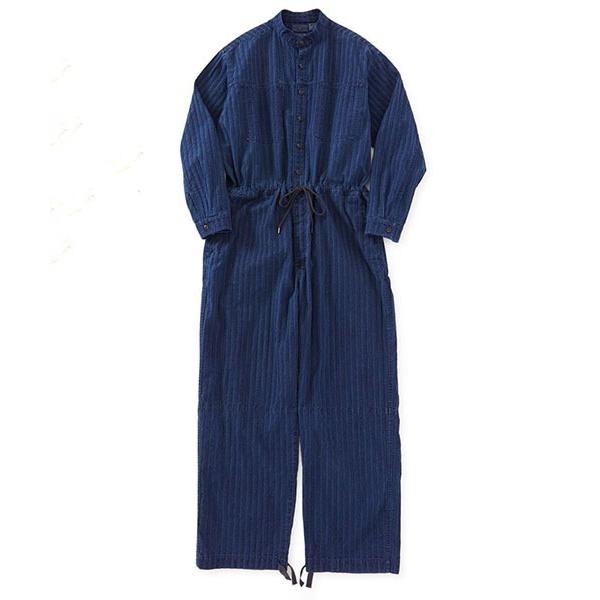 『タイムセール実施中』ZOZO問い合わせ番号:103627499ショップ:Seilin ＆ Co.，セイリンアンドコーブランド:BLUE BLUE JAPAN，ブルーブルージャパン商品名:ブークレーストライプ オールインワンカテゴリ:オール...