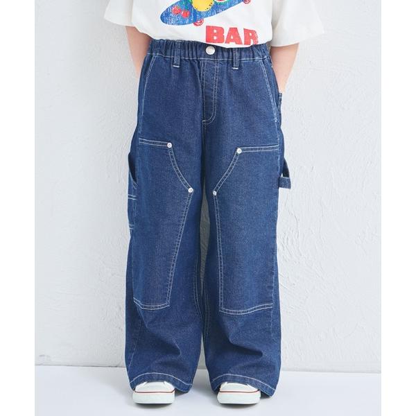 『タイムセール実施中』ZOZO問い合わせ番号:103627560ショップ:pairmanon，ペアマノンブランド:pairmanon，ペアマノン，coucou manon，ククゥ マノン商品名:ユニセックス タグ付き ダブルニーデニムパンツ...