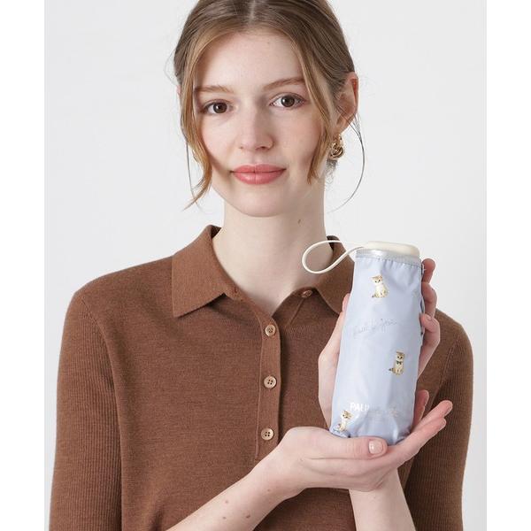 ZOZO問い合わせ番号:103628649ショップ:MOONBAT，ムーンバットブランド:PAUL&amp;JOE，ポールアンドジョー，MOONBAT，ムーンバット商品名:遮光100％ 遮熱 晴雨兼用 折りたたみ日傘 5段ミニ ”シルバーパ...